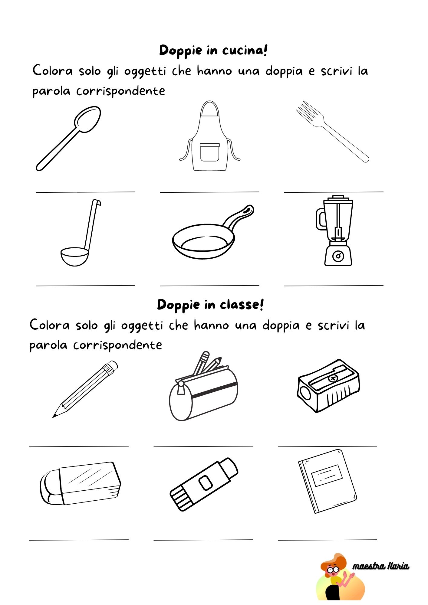 Le doppie - maestra Ilaria