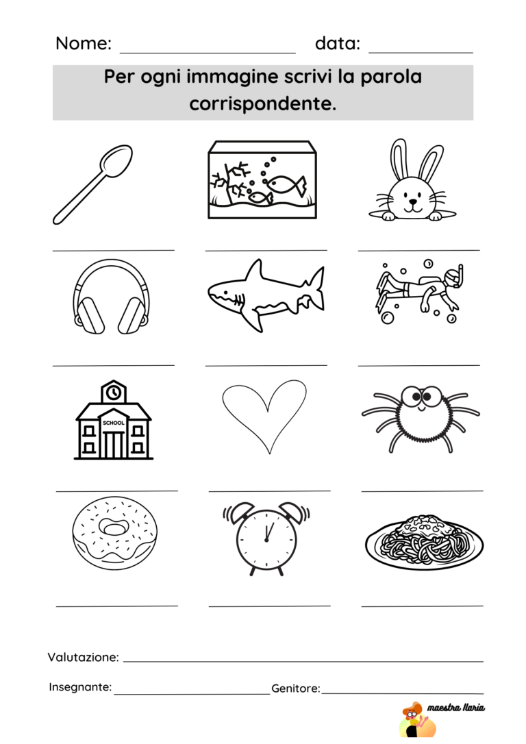 Verifiche di 2° quadrimestre - italiano classe 1^ - maestra Ilaria