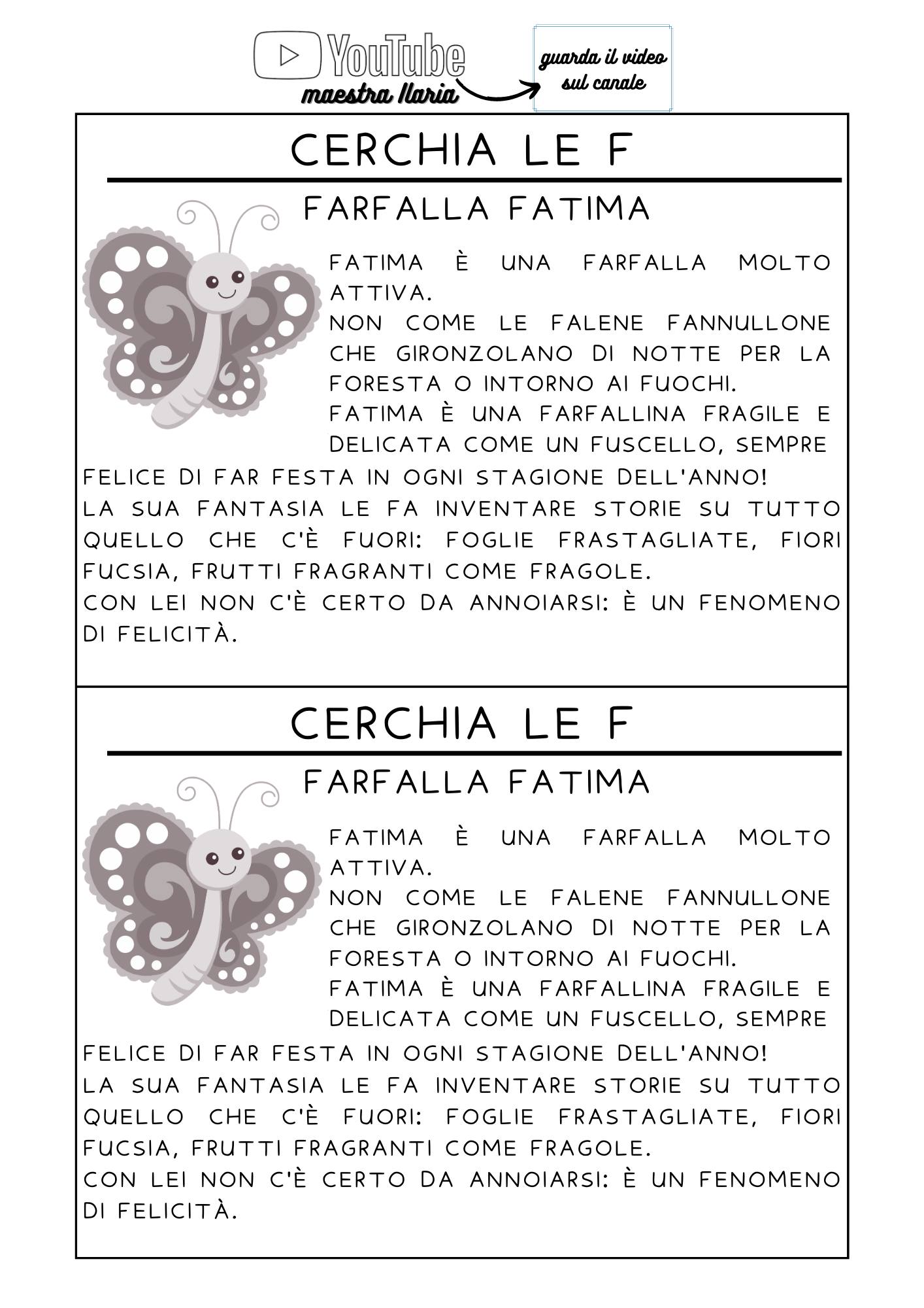 Le consonanti D - P - F - maestra Ilaria