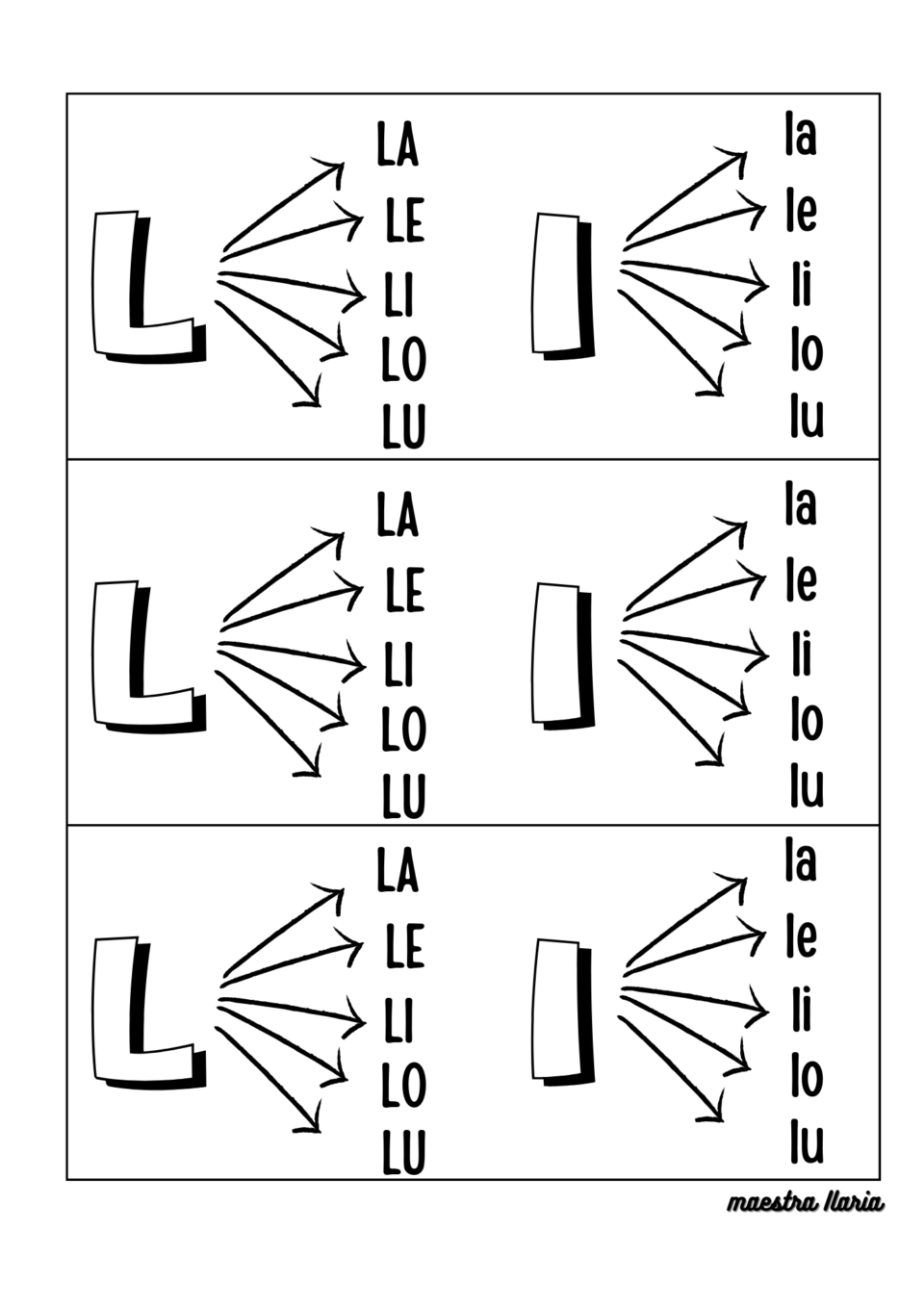 Le consonanti M - L - T - maestra Ilaria