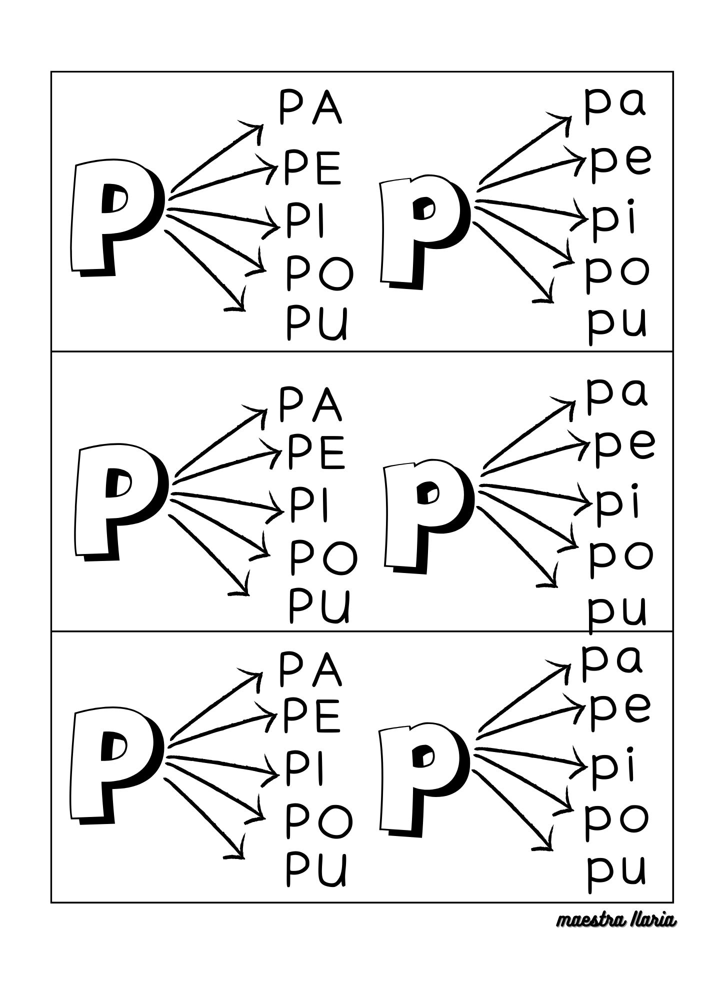 Le consonanti D - P - F - maestra Ilaria