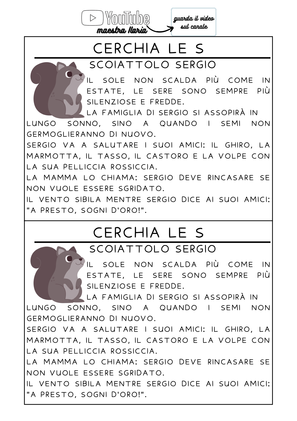 Le consonanti N - S - R - maestra Ilaria