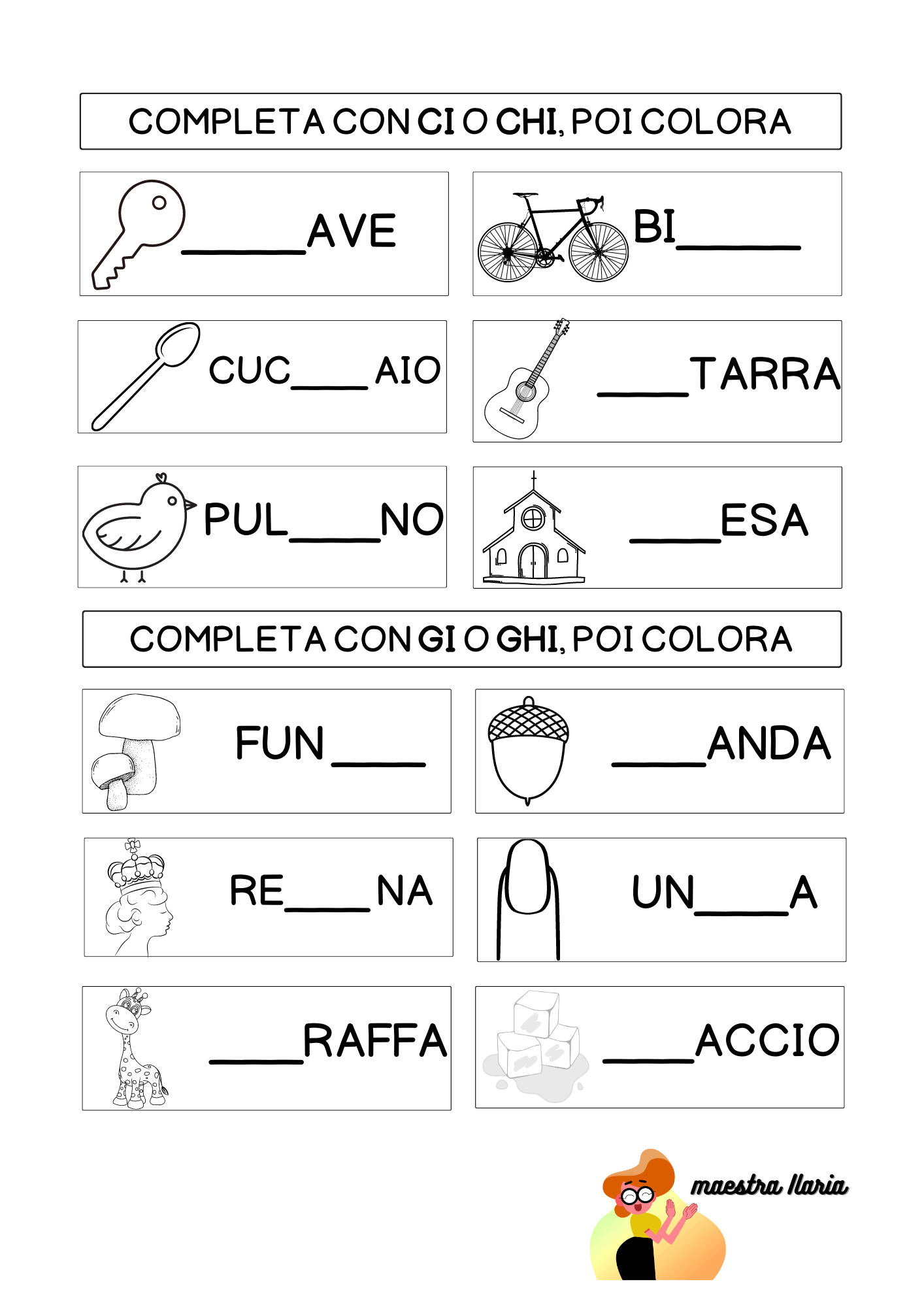 La H e CHI-CHE GHI-GHE - maestra Ilaria