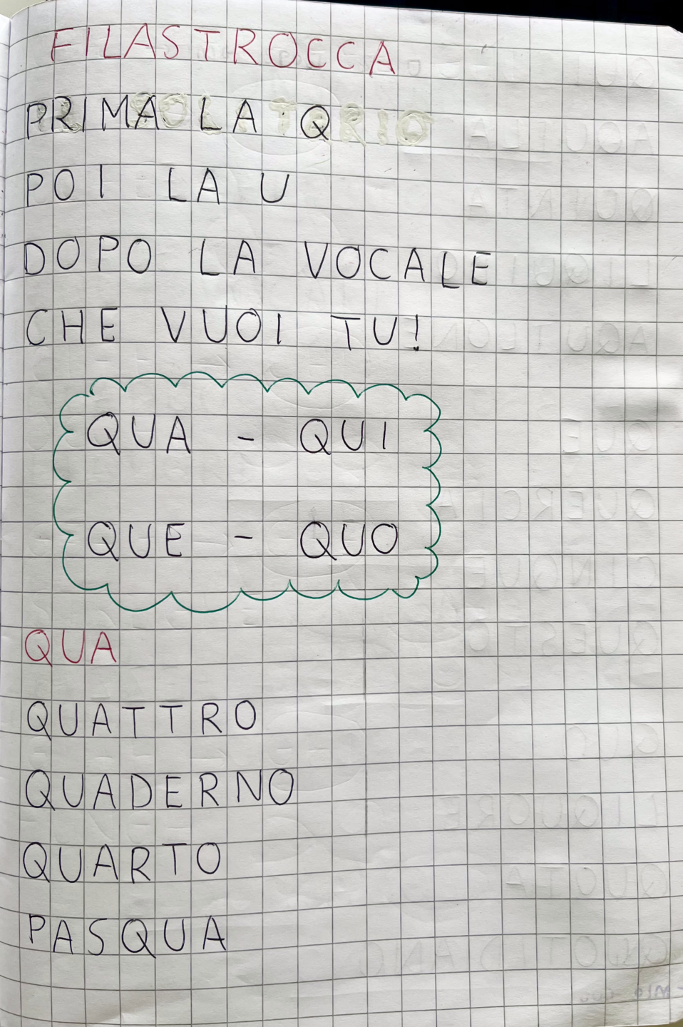 CU - QU e le parole capricciose - maestra Ilaria