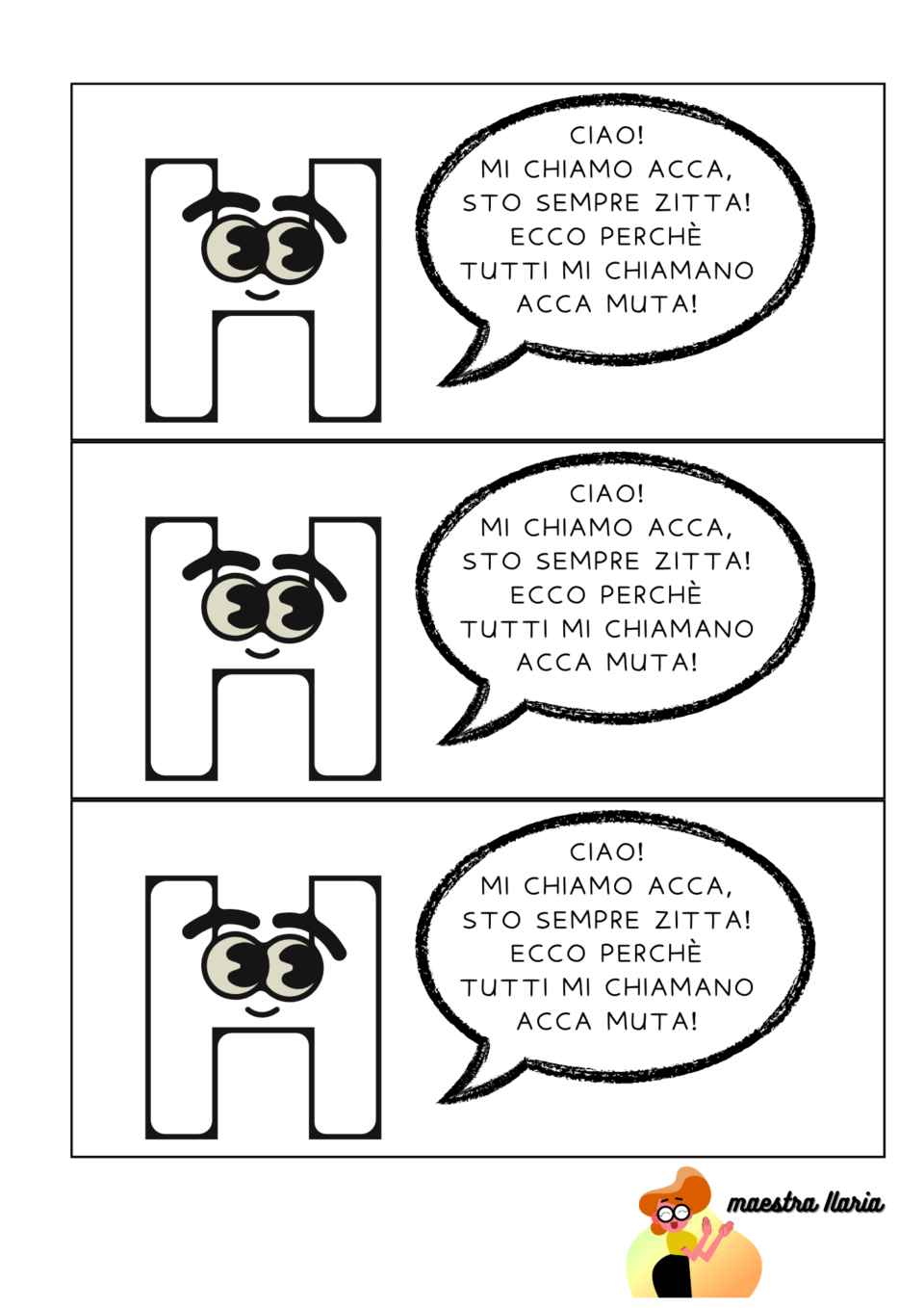 La H e CHI-CHE GHI-GHE - maestra Ilaria