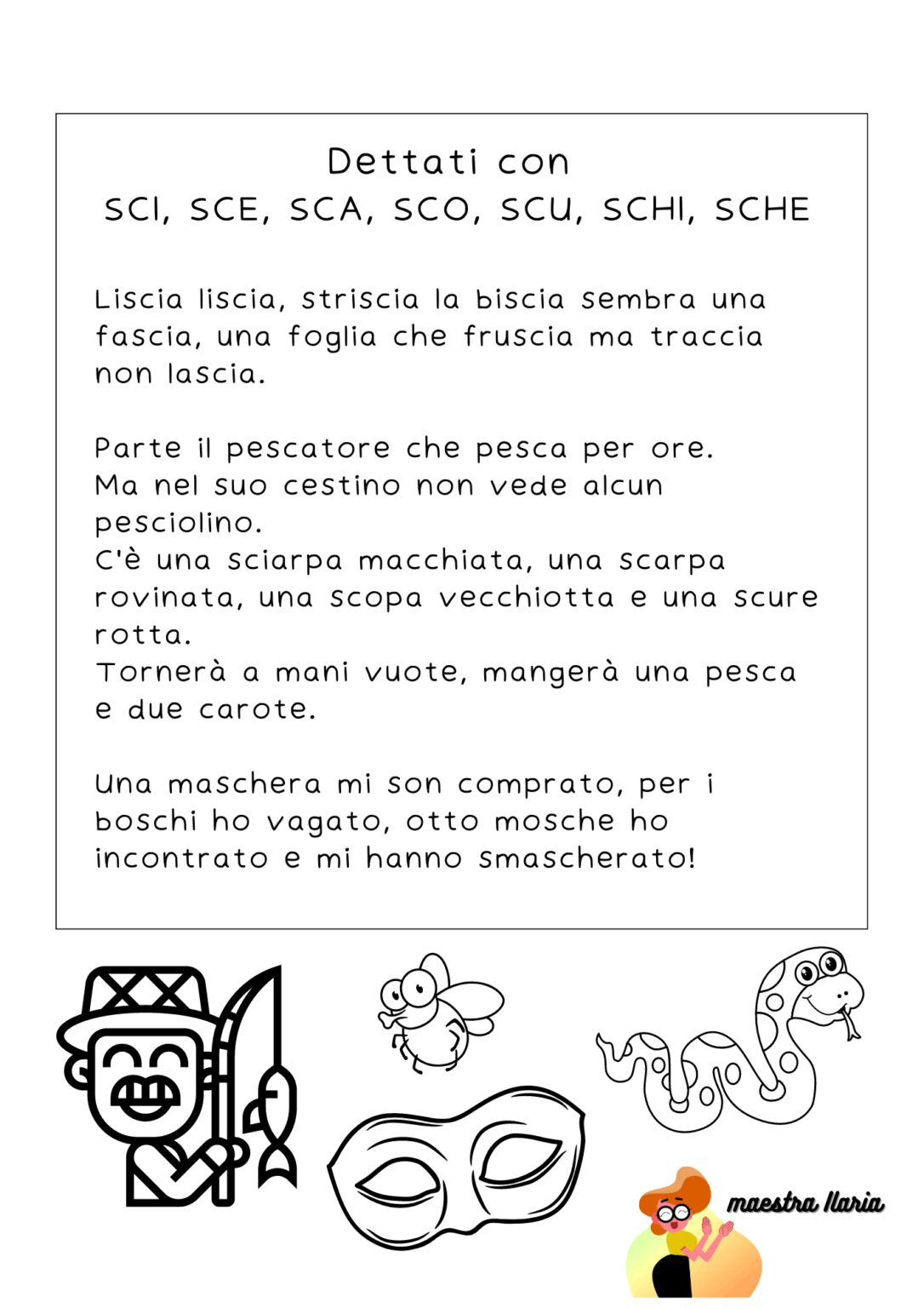 SC - suoni dolci e duri - maestra Ilaria