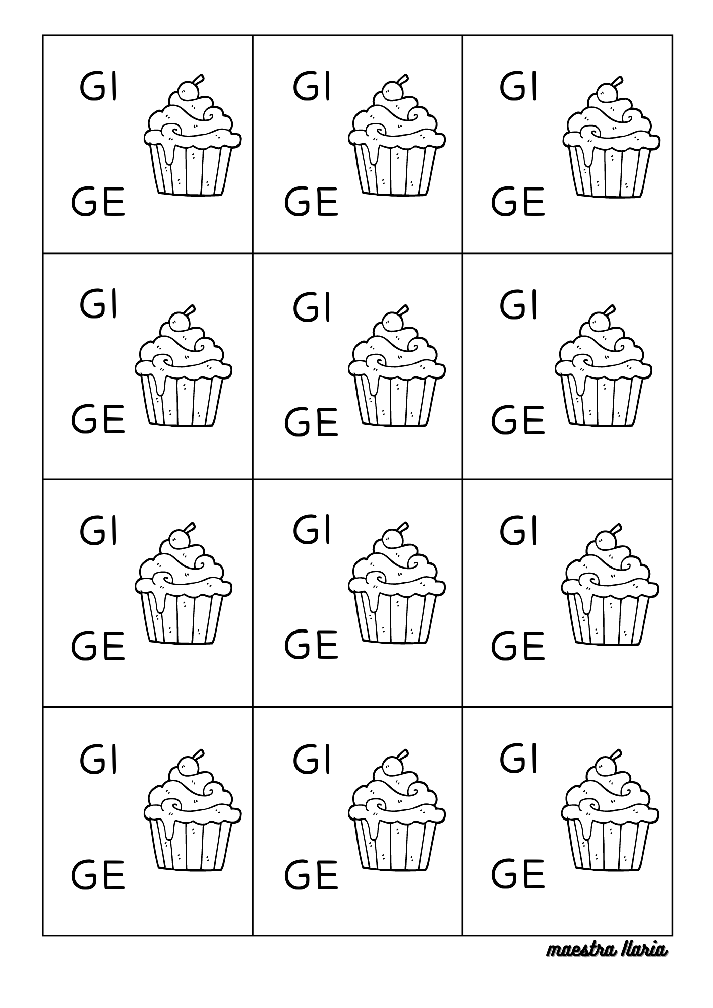 Suoni duri e dolci di C e G - maestra Ilaria