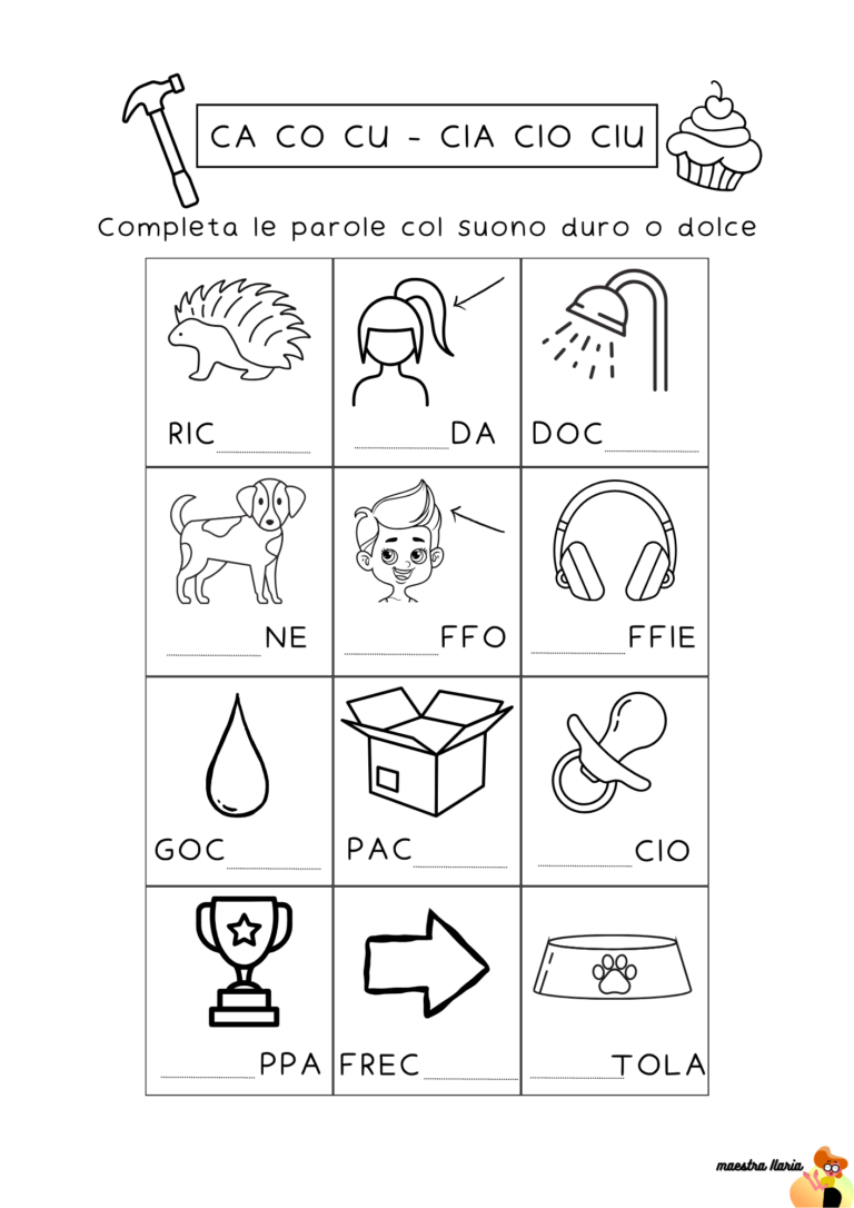 Suoni duri e dolci di C e G - maestra Ilaria