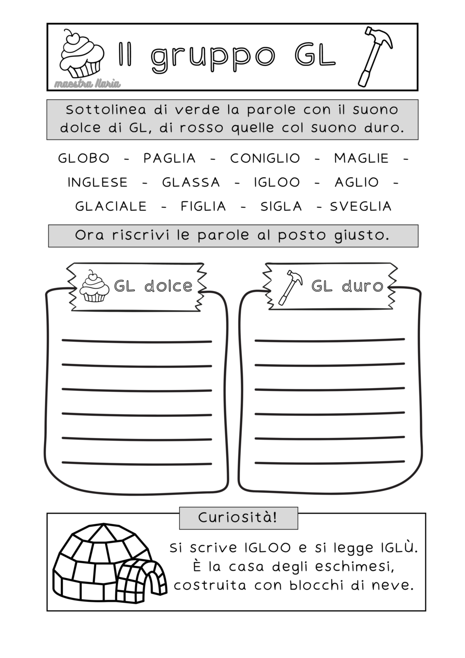 Il gruppo GL - maestra Ilaria
