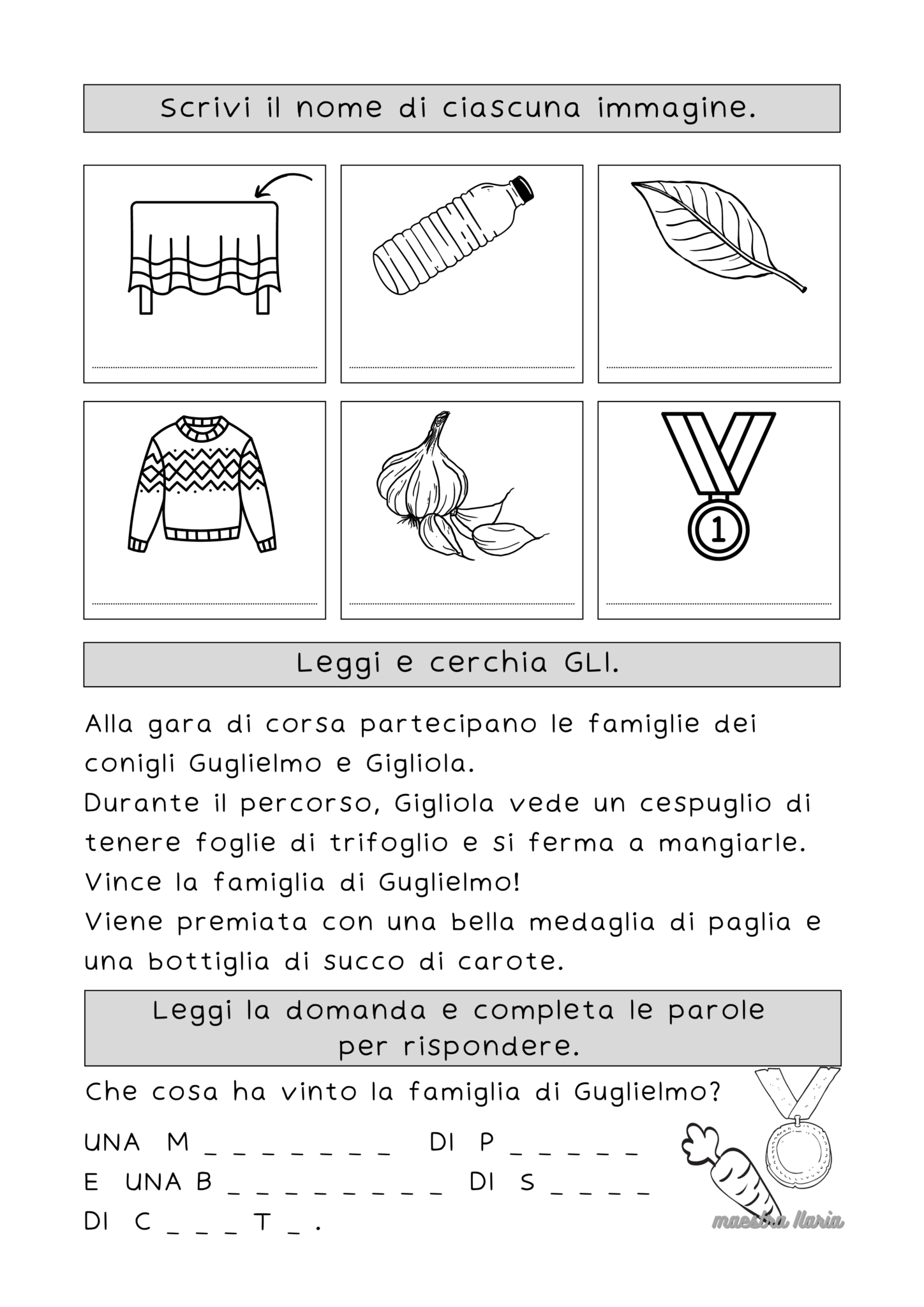 Il gruppo GL - maestra Ilaria