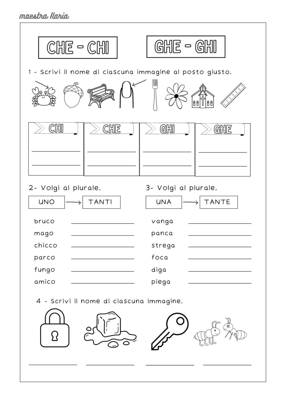 Suoni duri e dolci di C e G - maestra Ilaria