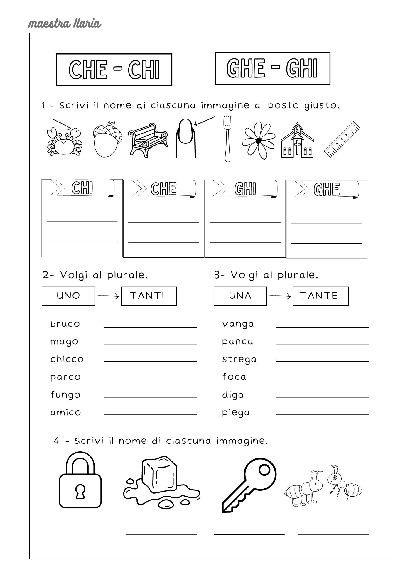 Suoni duri e dolci di C e G - maestra Ilaria