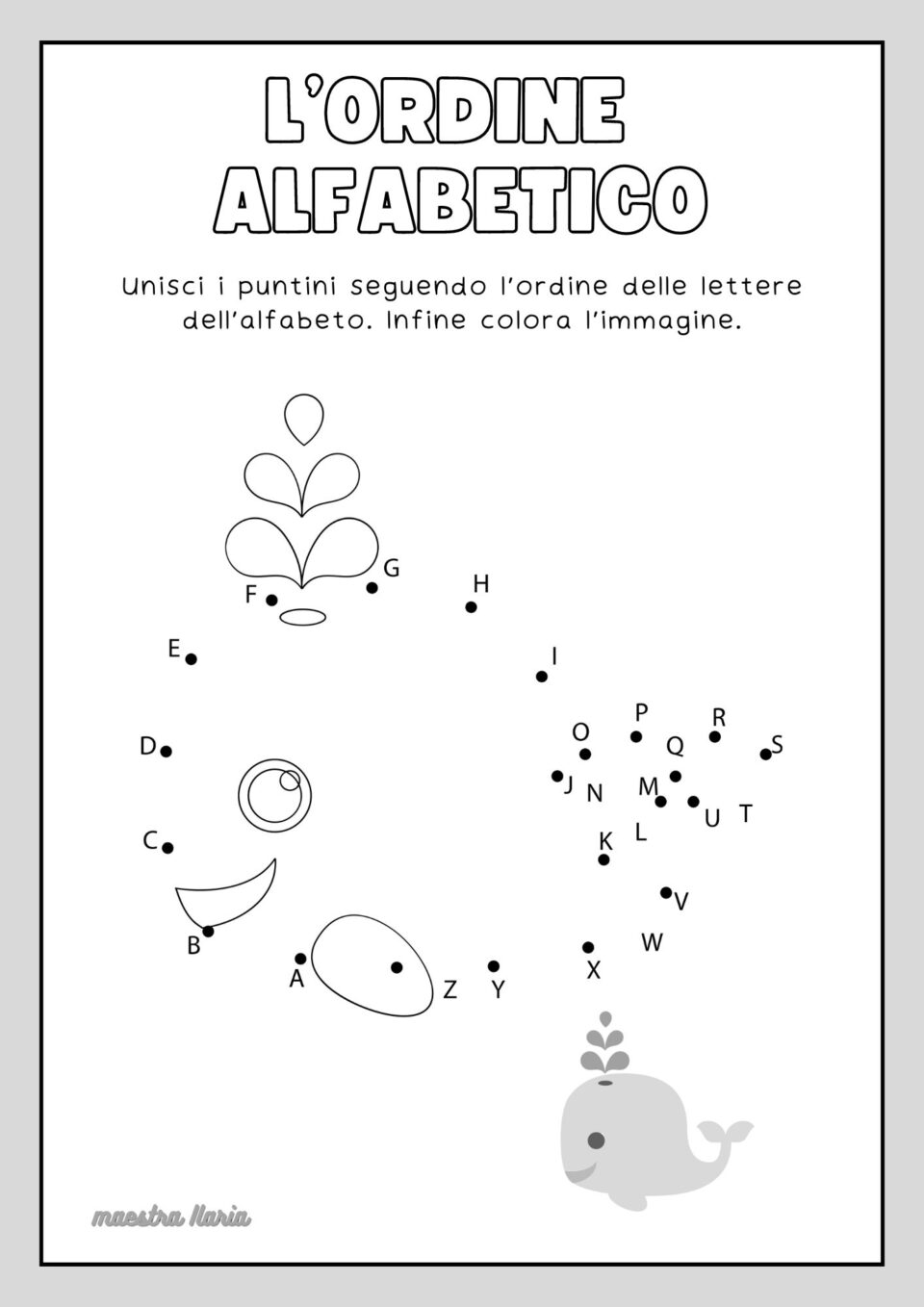 L'ordine alfabetico - maestra Ilaria