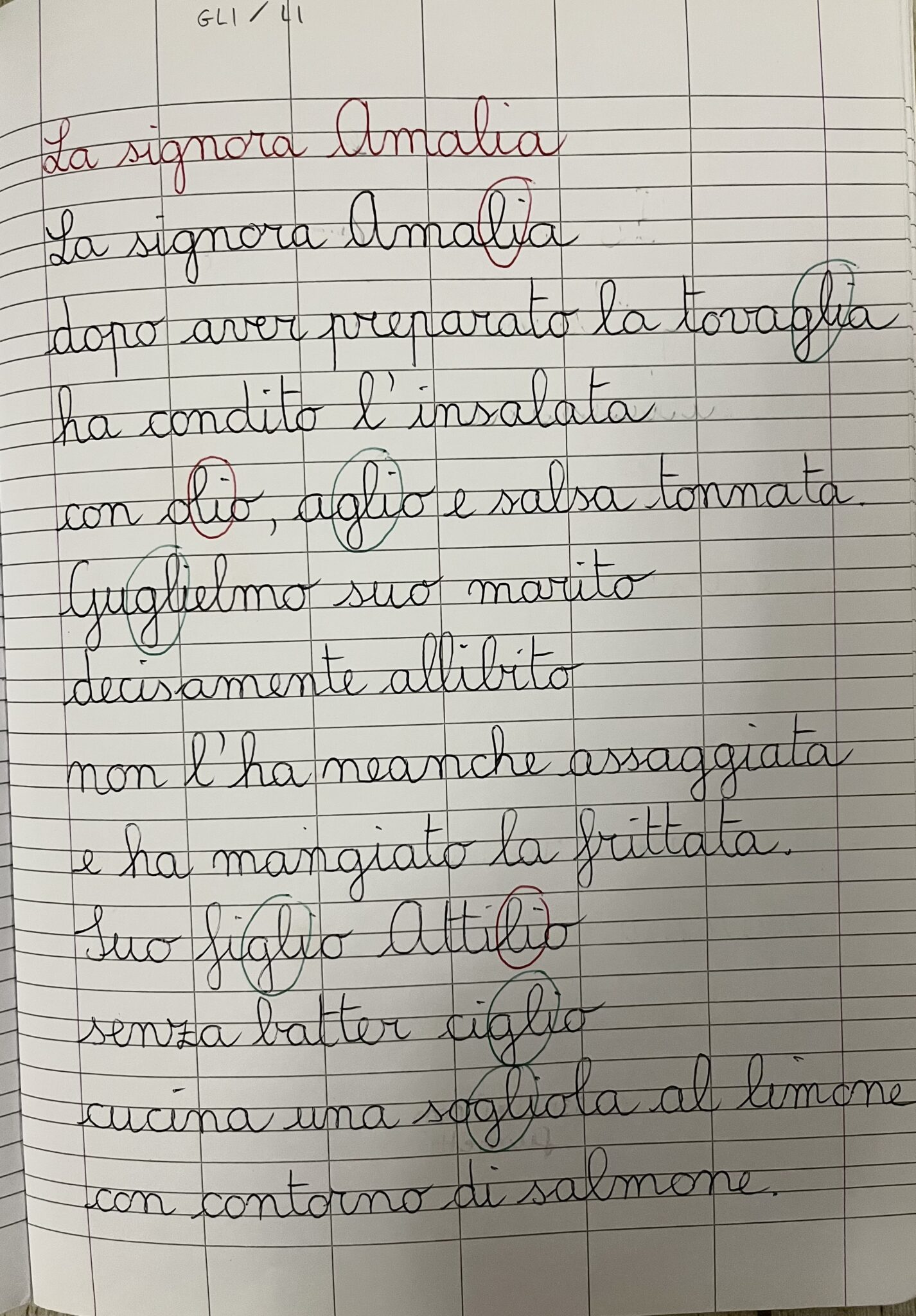 GN - NI, GL - LI: ripasso ortografico - maestra Ilaria