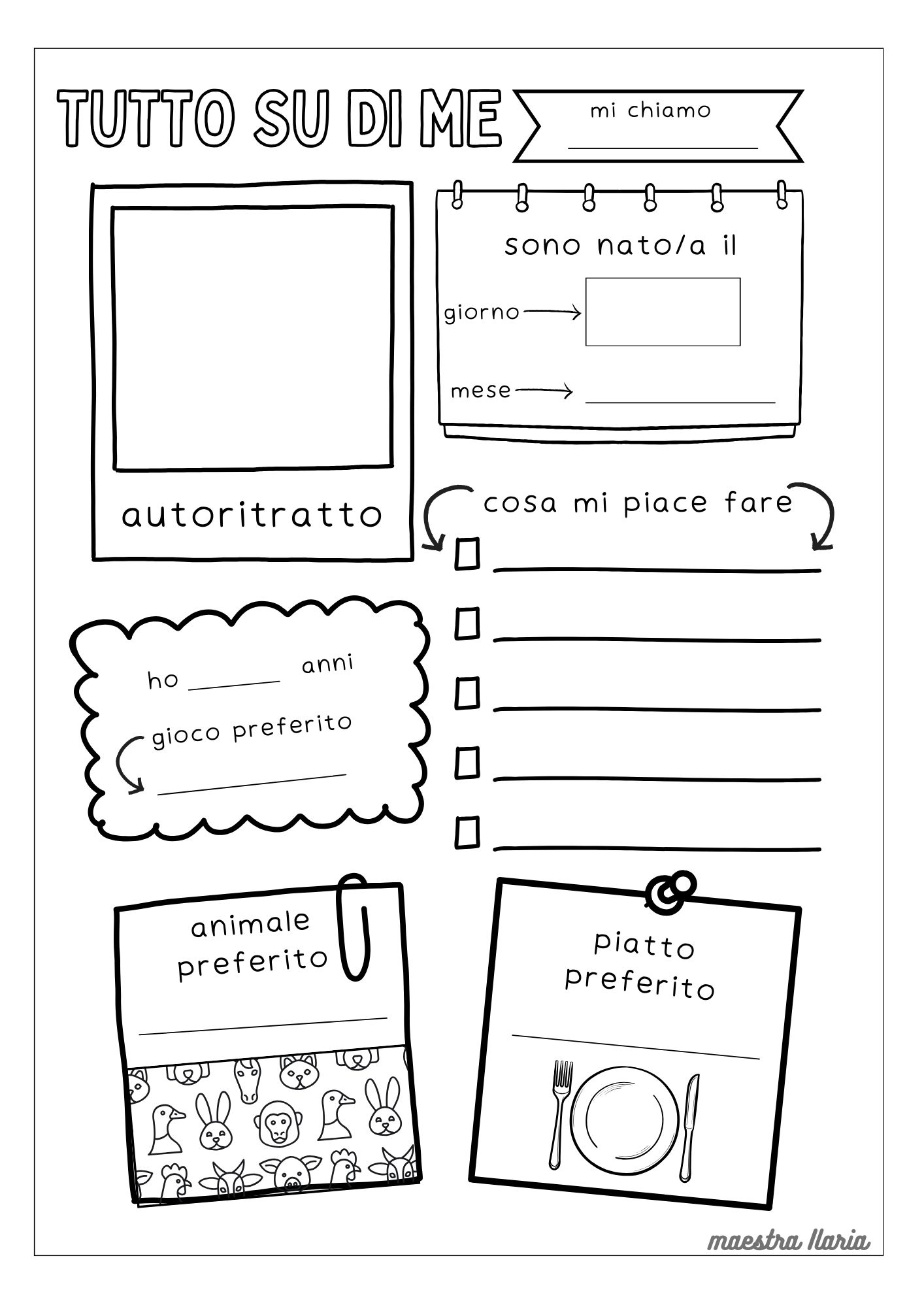 Accoglienza classe seconda - maestra Ilaria