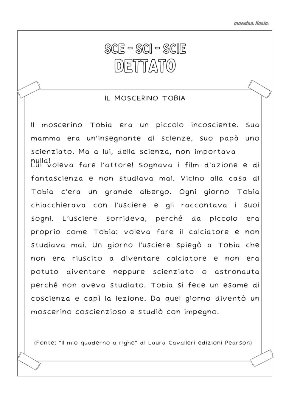 SCI - SCE - SCIE - maestra Ilaria