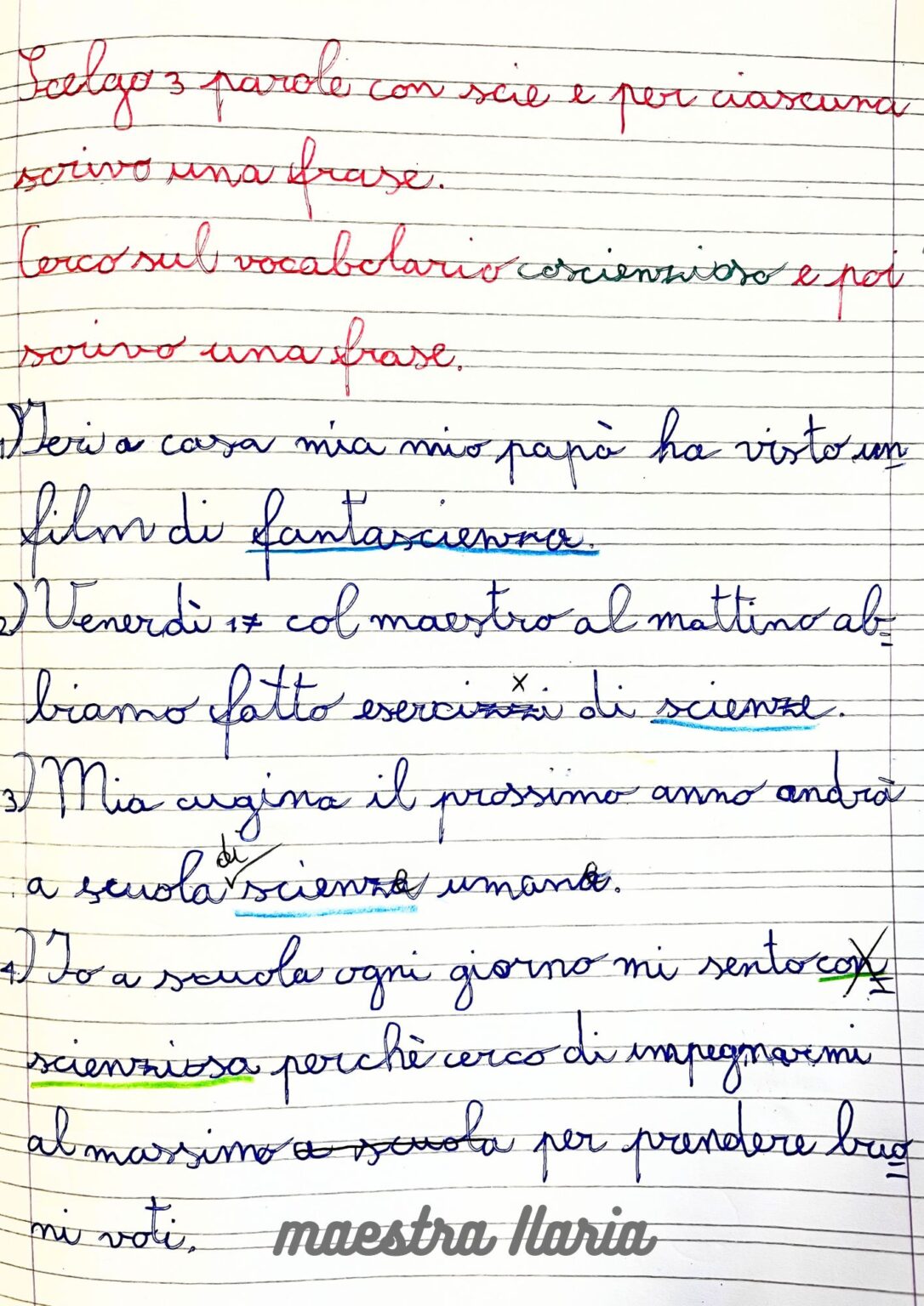 SCI - SCE - SCIE - maestra Ilaria